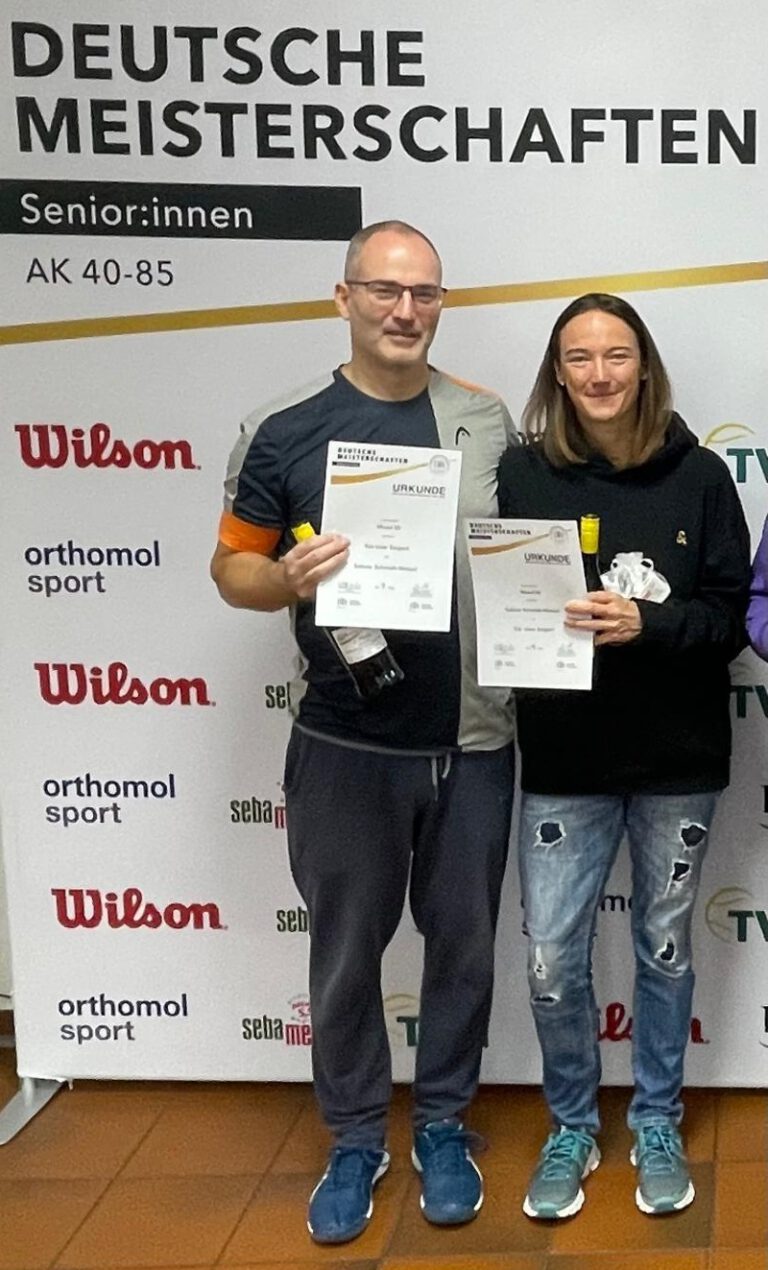 Kai-Uwe Siegert ist deutscher Meister im Mixed 50 Doppel - TTV